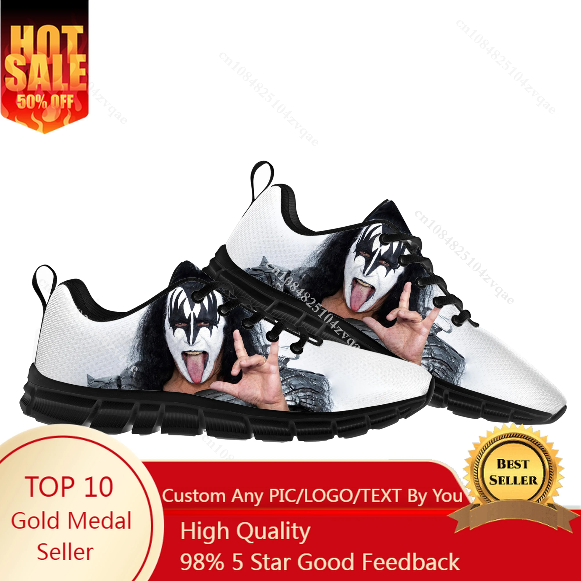 Gene The Demon Simmons Kiss Sports Shoes Mens Womens Sneakers Fashion ...