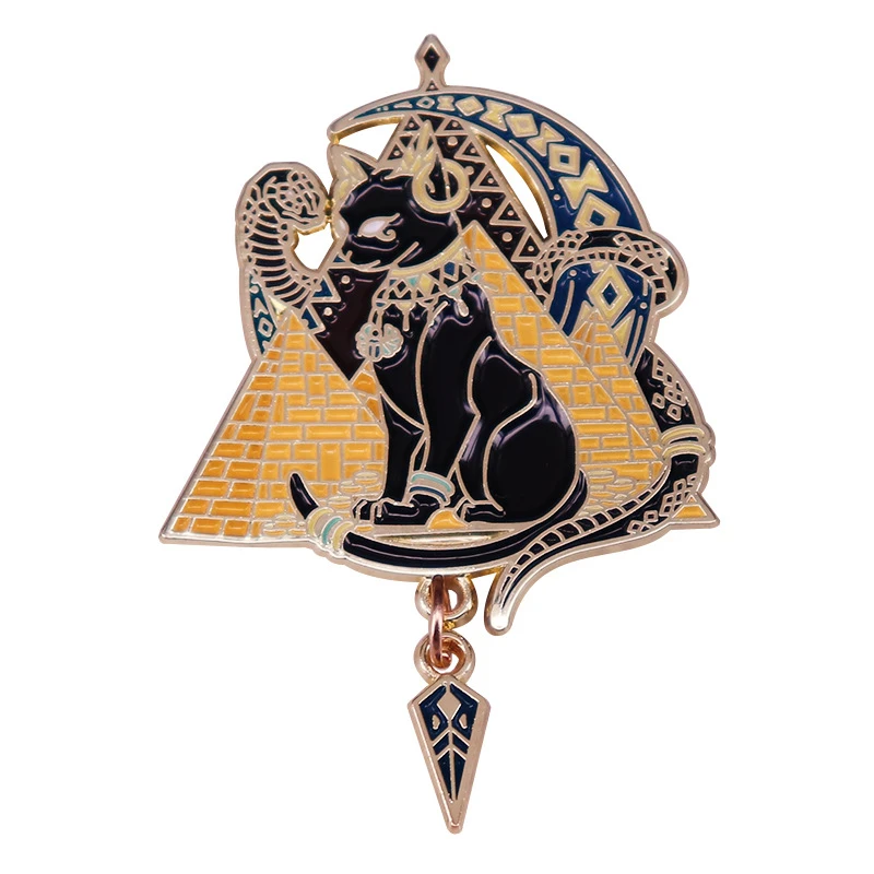 C2803 Ancient egypt pyramid egyptian cat Pins Badges Brooch lapel Pin ...