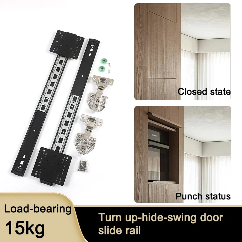 Hidden-Flip-up-Swing-Door-Track-Top-mounted-Plug-in-Slide-Rail-Cabinet ...