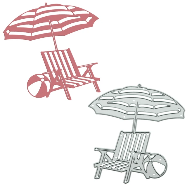 Beach Umbrella Stencil