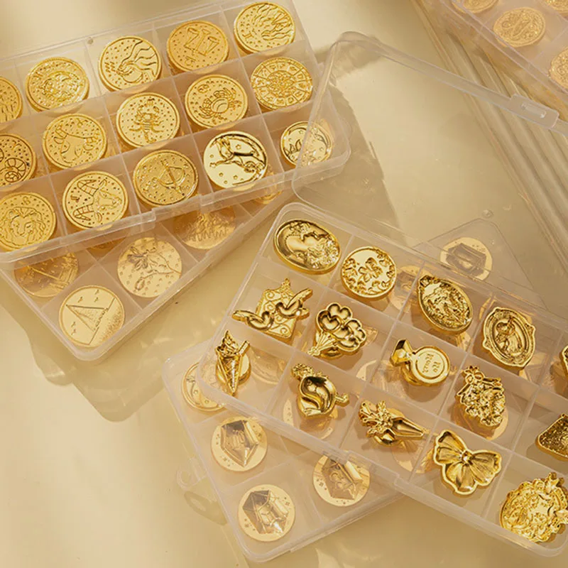 Wax-Seal-Stamp-Set-Wax-Stamps-Head-Replace-Zinc-Alloy-Scrapbooking ...