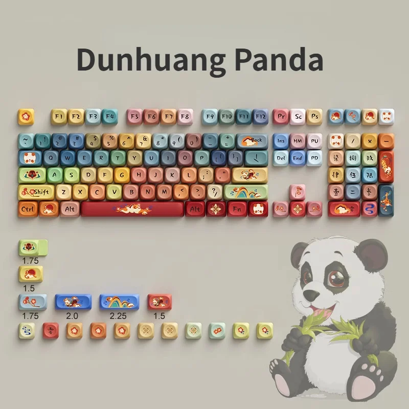 Dunhuang-Panda-Keycap-OQO-Profile-PBT-Key-Caps-for-MX-Mechanical ...