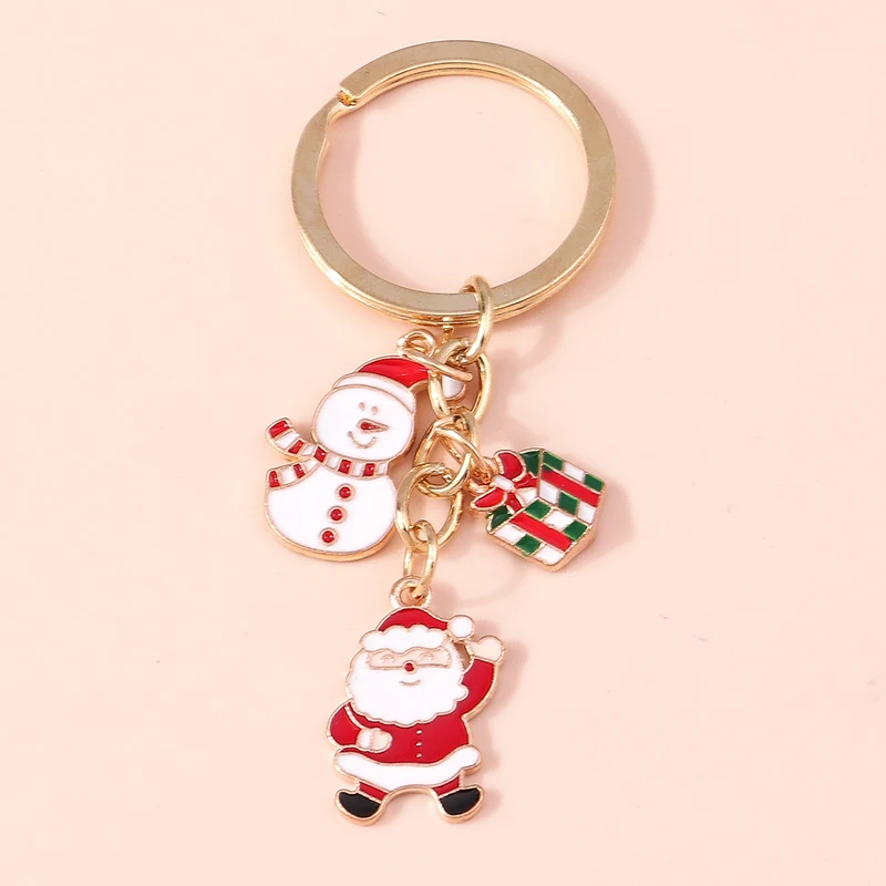 Cartoon-Santa-Claus-Keychains-Enamel-Christmas-Snowman-Gifts-Box ...