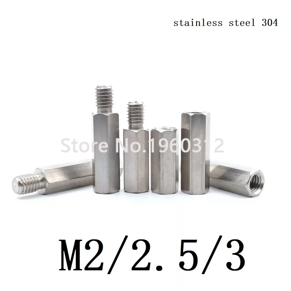 5-20pcs Male To Female / Fe To Fe Spacer M2 M2.5 M3 M4 Long Hexagonal ...