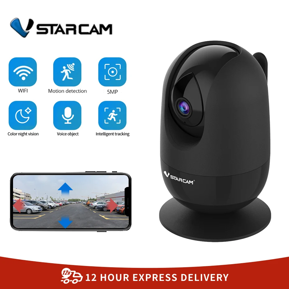 Vstarcam cámara IP de seguridad inalámbrica 5G, minicámara de 4MP HD con visión infrarroja ...
