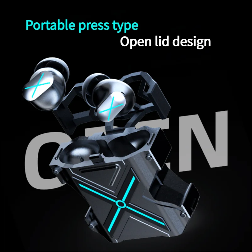K89 Earphone Bluetooth Zinc Alloy Gaming Earbuds HIFI Stereo Noise ...