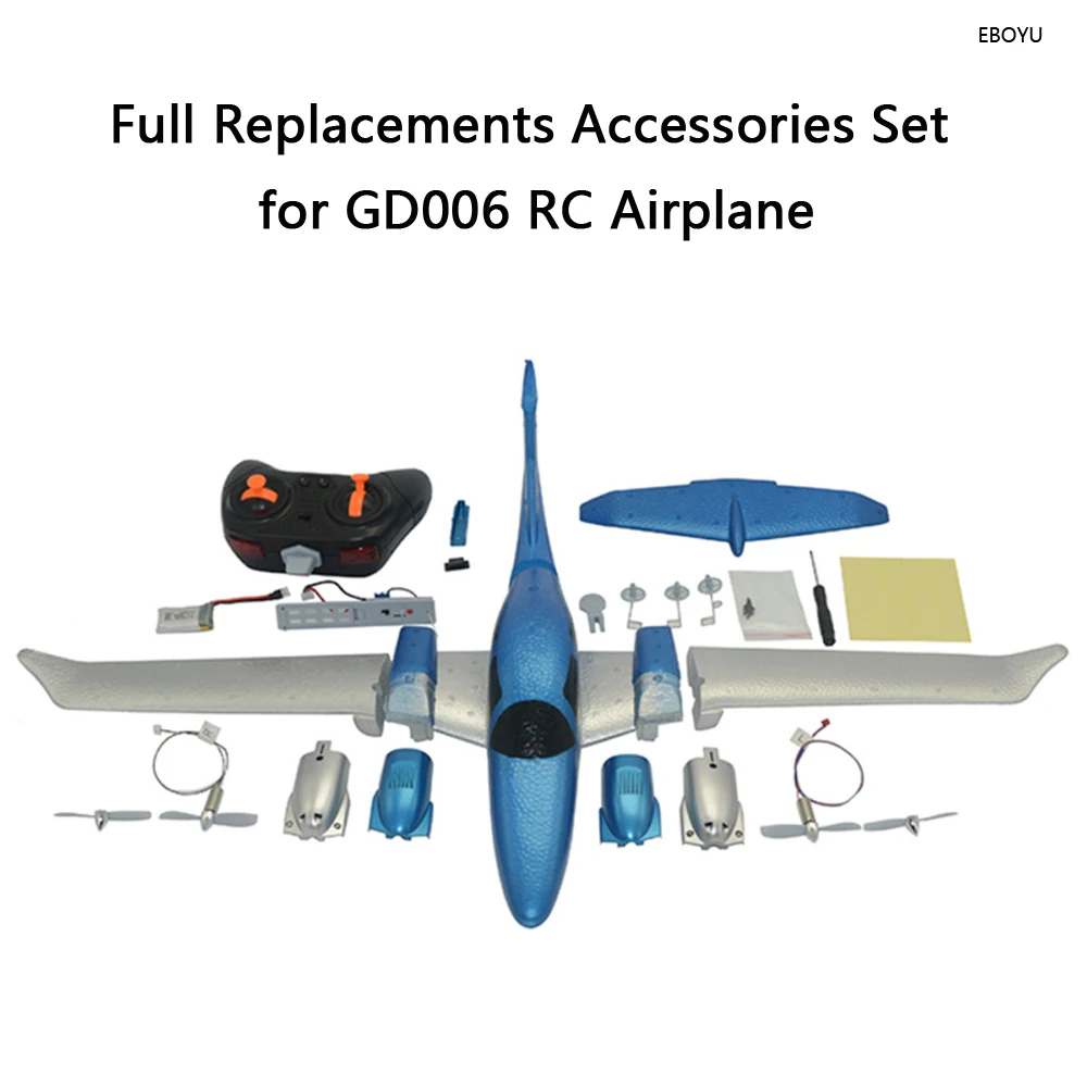 EBOYU-DIY-Kit-Assembled-Glider-GD006-DA62-RC-Airplane-Fixed-Wing-Remote ...
