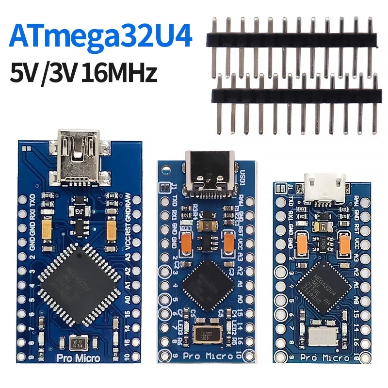 Chip-Original-1Pro-Micro-ATmega32U4-5V-16MHz-reemplazo-ATmega328-para-Arduino-Pro-Mini-con ...