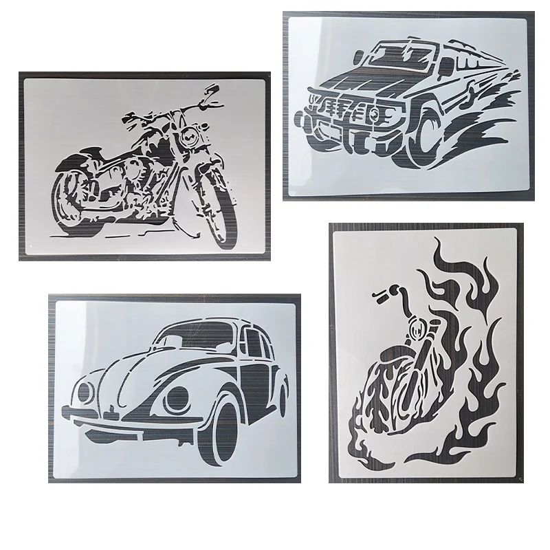 1-Pcs-21-29-Cm-Car-Motorcycle-DIY-Layering-Stencils-Wall-Painting ...