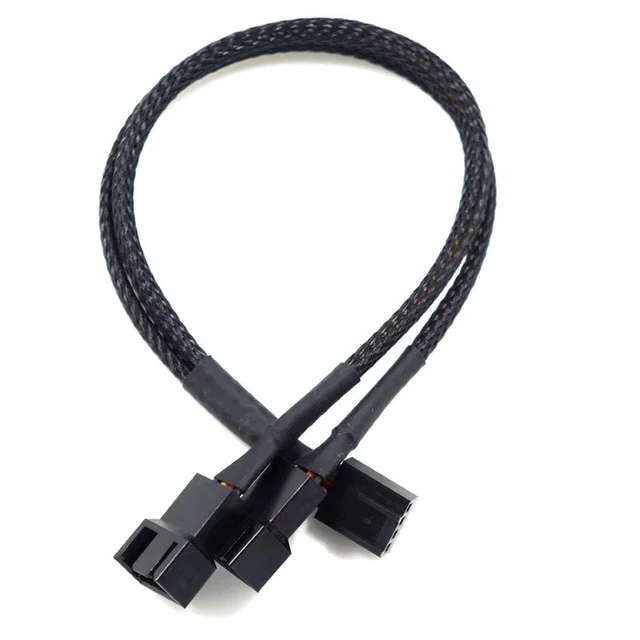 Dteedck 4-pin 1 to 3 Way PWM Fan Splitter Cable Cooled 1 to 3 Way Tap ...
