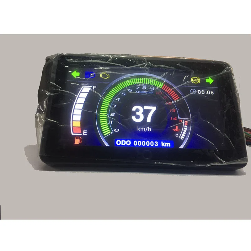 Motorcycle-Full-LCD-Screen-Speedometer-Digital-Odometer-Universal ...