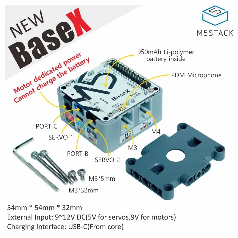 M5Stack-Official-BaseX-EV3-motor-compatible-base-RJ11-interface.png