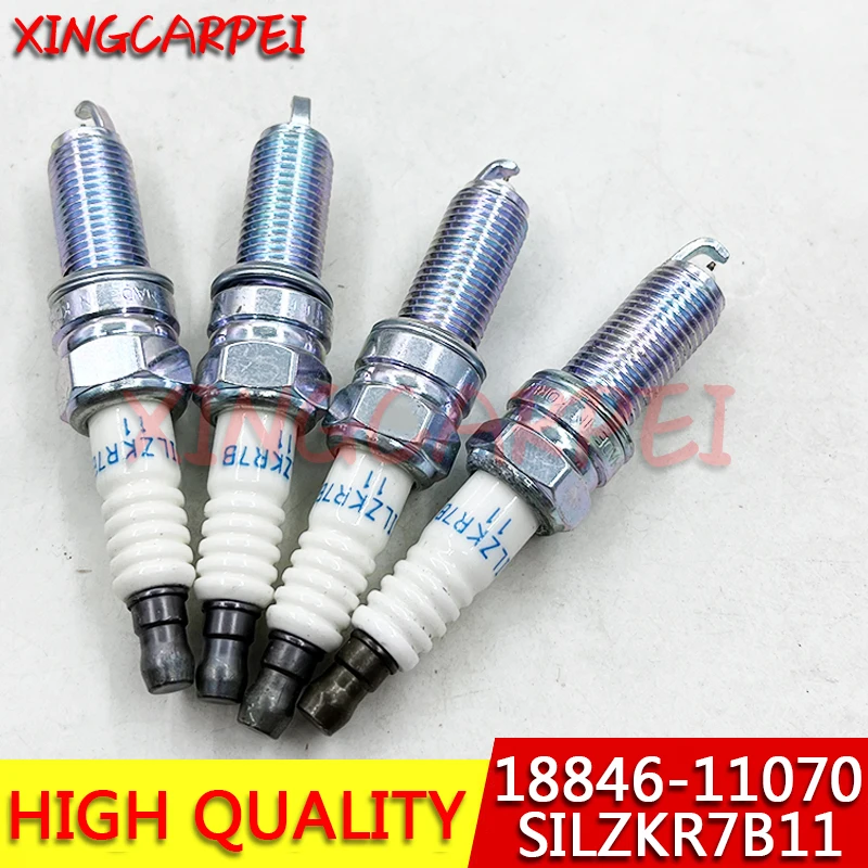 4pcs-18846-11070-SILZKR7B11-Iridium-Spark-Plug-For-HYUNDAI-SONATA-8 ...