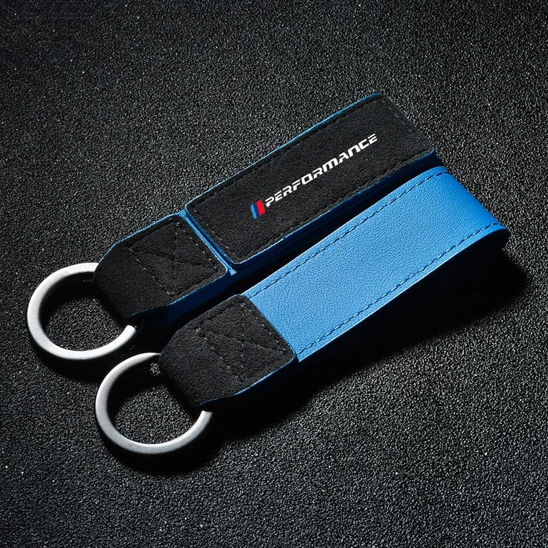 Suede-Leather-Anti-Lost-Car-Key-Chain-Keychain-Pendant-Buckle-For-BMW ...