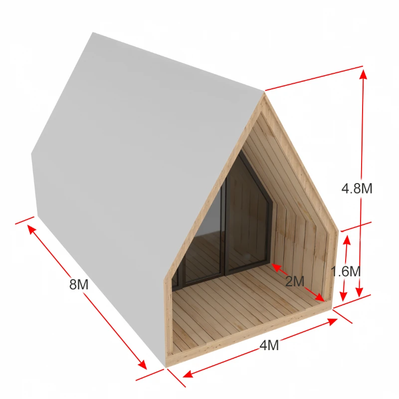Triangle-Tiny-Resort-Tiny-Homes-Camping-Tent-Small-Living-House-Wooden ...