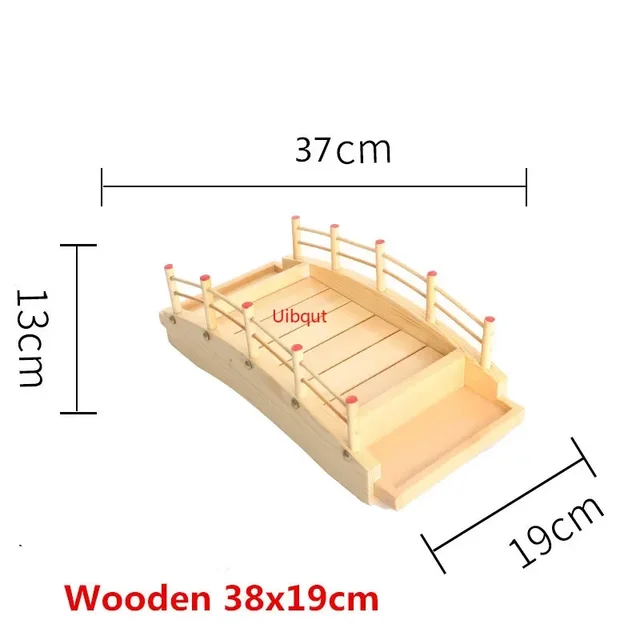 Japanese wooden wood Cuisine Sushi Bridge Boats Pine Creative Sushi ...