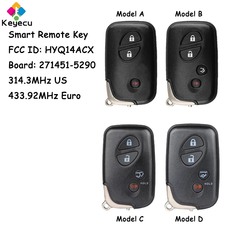 KEYECU-Smart-Remote-Car-Key-With-3-4-Buttons-for-Lexus-RX350-RX450h ...