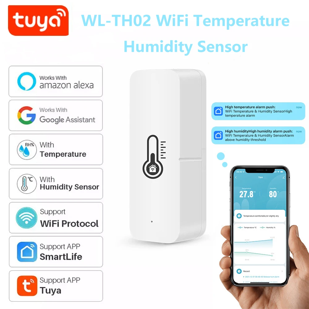 Tuya-Smart-WiFi-Temperature-Humidity-Sensor-Indoor-Thermometer ...