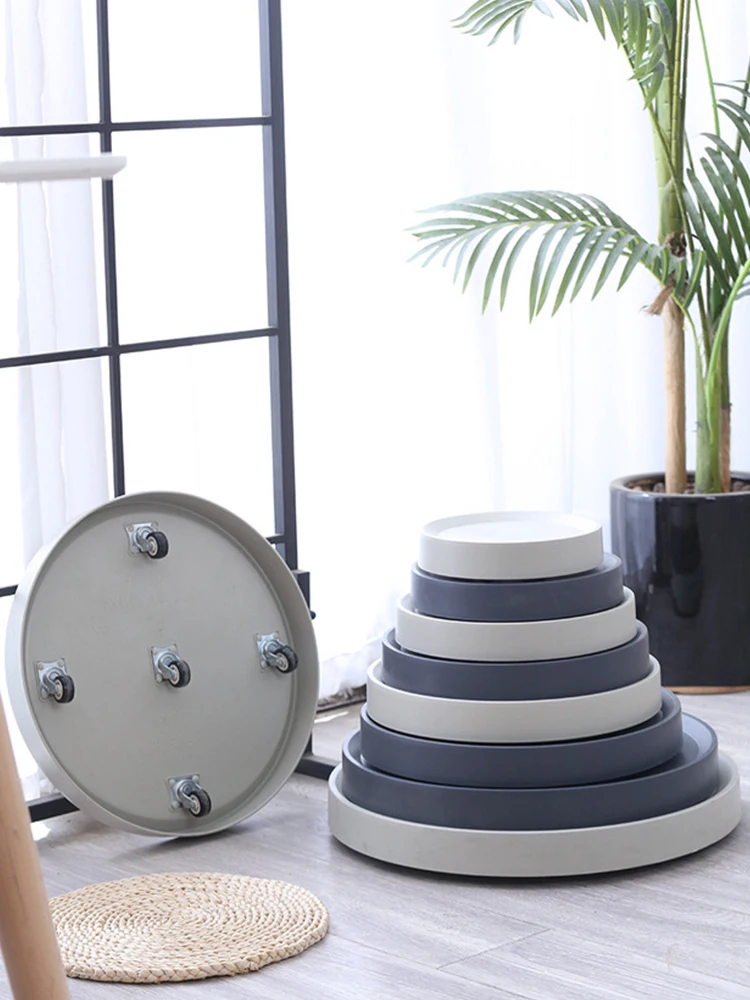 Mobile-Flower-Pot-Tray-Base-Universal-Wheel-with-Wheel-Flower-Disk-Drag ...