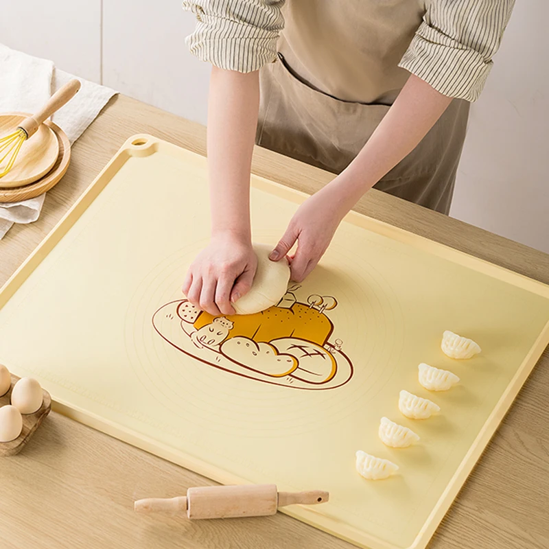 40-50cm-Cream-Color-Food-Silicone-Baking-Mat-Pastry-Mat-Kneading-Pad ...