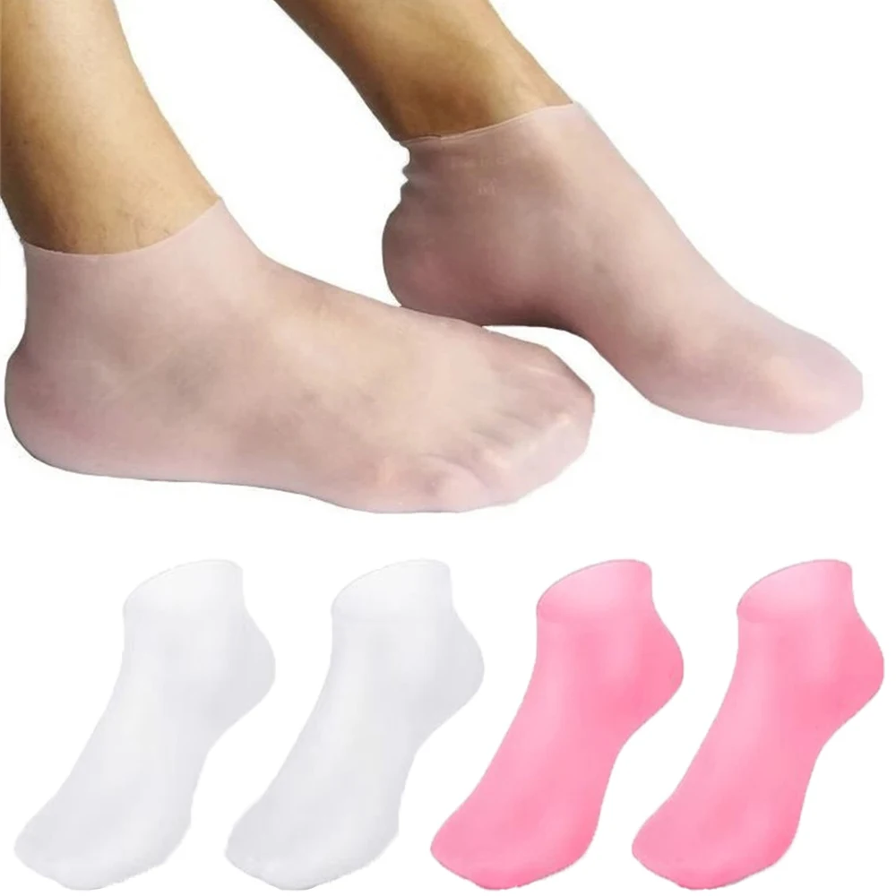 Silicone-Foot-Care-Socks-Anti-Cracking-Hidratante-Gel-Socks-Pele-morta ...