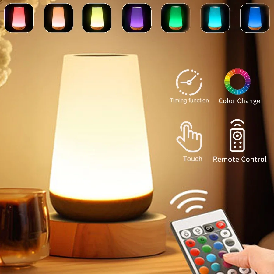 13-Color-Changing-Night-Light-with-Remote-Control-Portable-Rechargeable ...