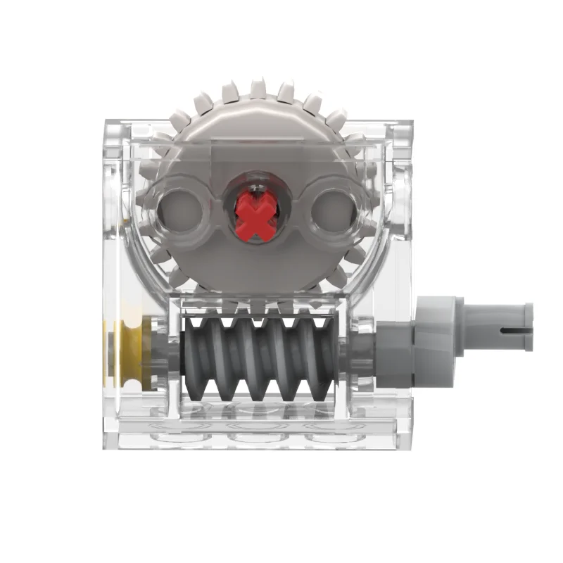 1PCS High-Tech Assemble Particle 6588 Transparent Gearbox Bricks ...