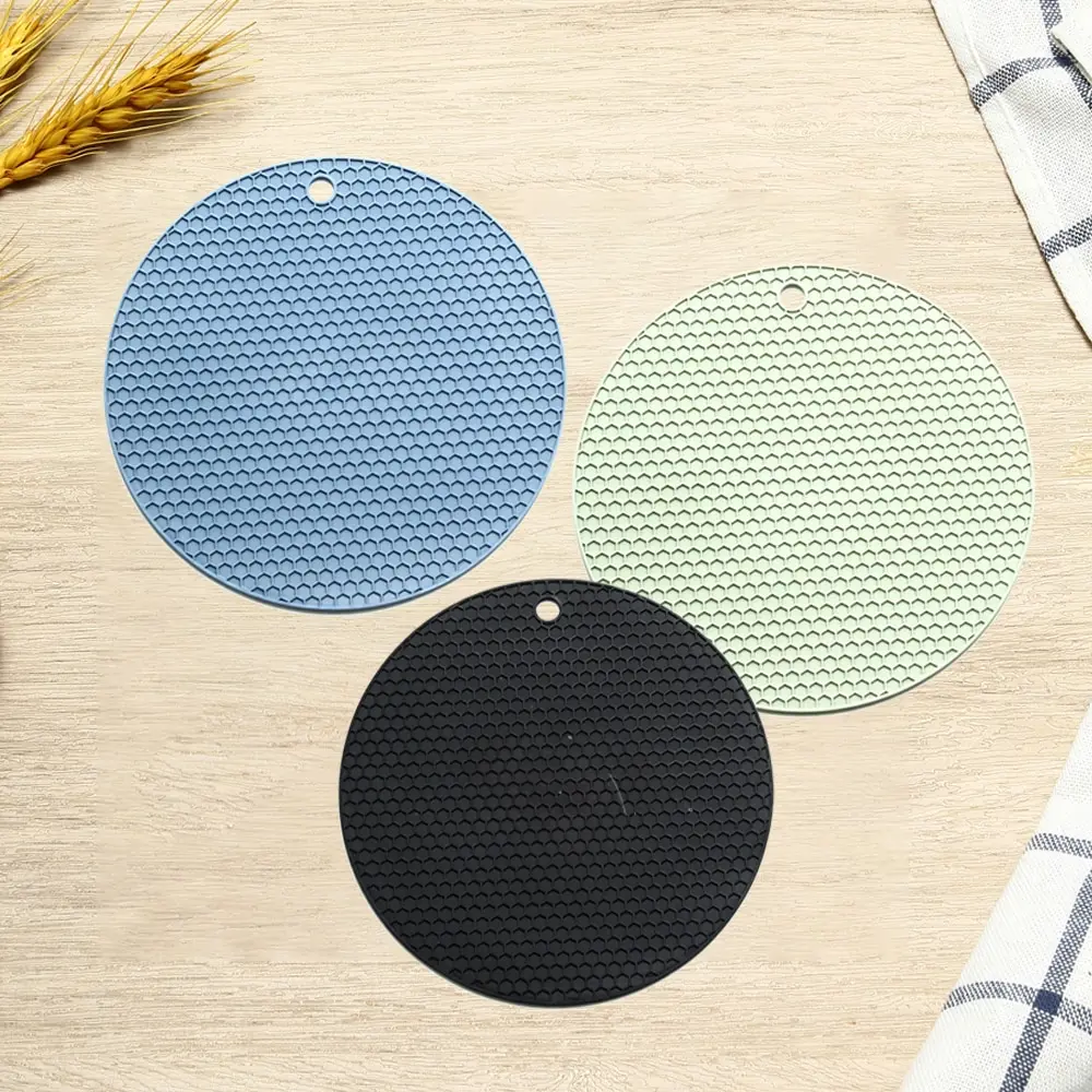 1PC-Circular-Silicone-Thermal-Insulation-Pad-Household-Tableware-Anti ...