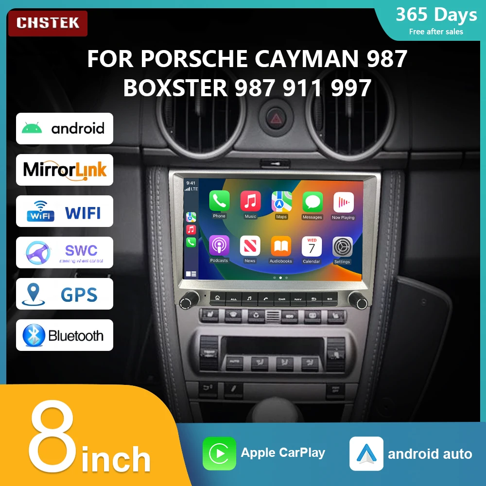 CHSTEK-Car-Radio-for-Porsche-911-997-Boxster-Cayman-987-Auto-Android-13 ...