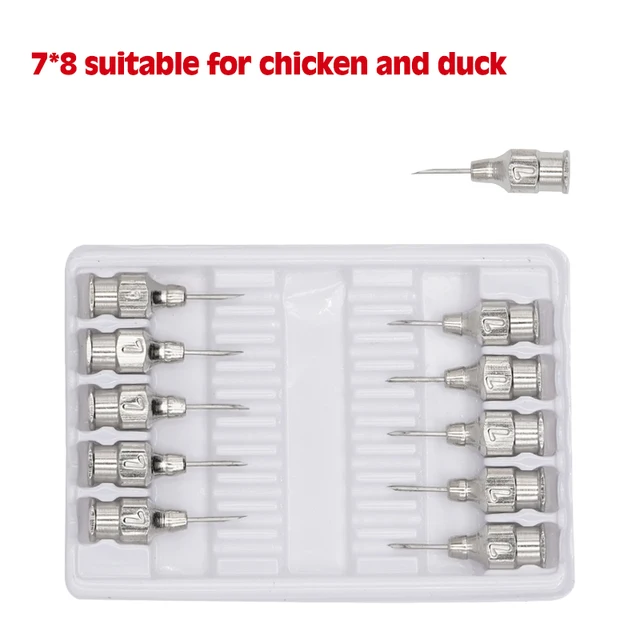 10 Pcs/boxs Farm Animals Injection Needle 304 Stainless Steel ...