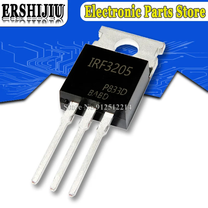 10PCS-IRF3205PBF-IRF3205-TO-220-MOSFET-IRF3710-IRF3808-IRF4905-IRF5210 ...