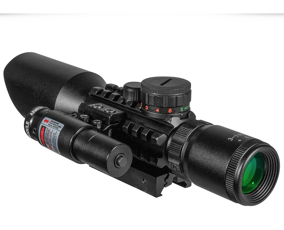 FIRE WOLF 3-10x42 Holographic Sight Hunting Scope Outdoor Reticle Sight ...