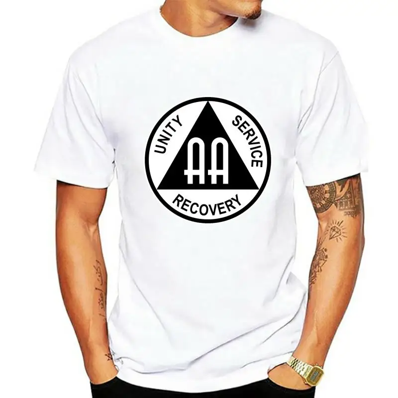 AA-Alcoholics-Anonymous-Symbol-T-Shirt-Tee-Shirt-Free-Sticker-Cotton ...