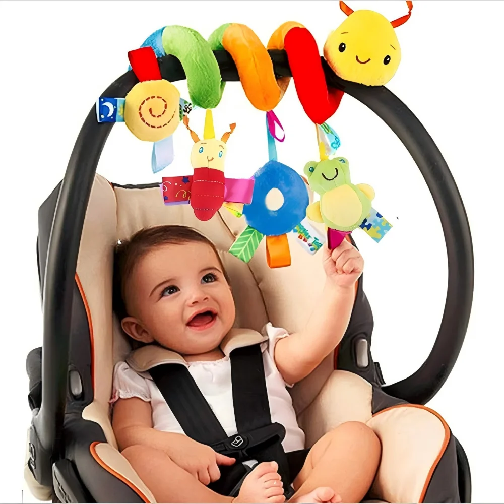 Spiral Pram Toys for Babies - Wrap Around Pushchair Stroller Sensory ...