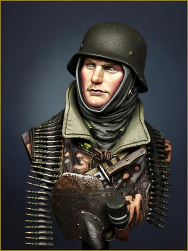 1/10 Die Cast Resin Figure Model Assembly Kit Resin Bust Soldier Bust ...