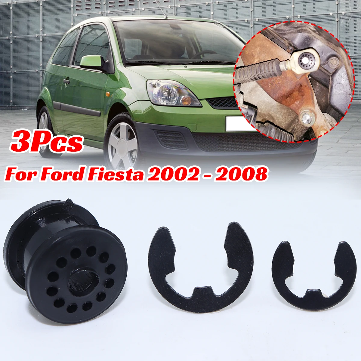 2X For Ford Focus Fiesta Gearbox Gear Shift Cable Linkage End Bushing