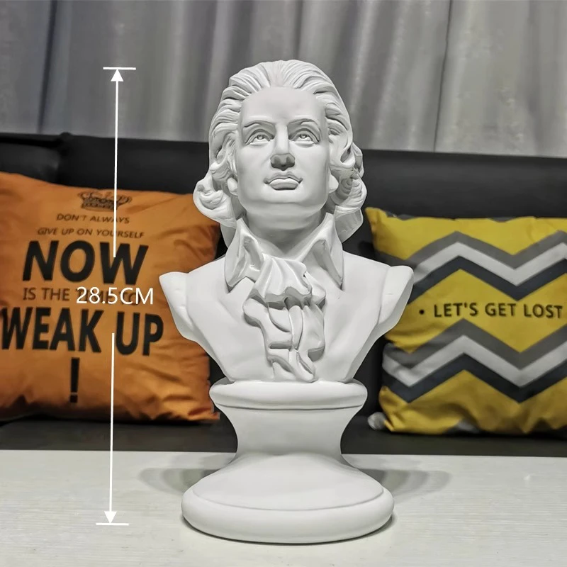 Composer-Mozart-resin-sculpture-European-imitation-gypsum-portrait-bust ...