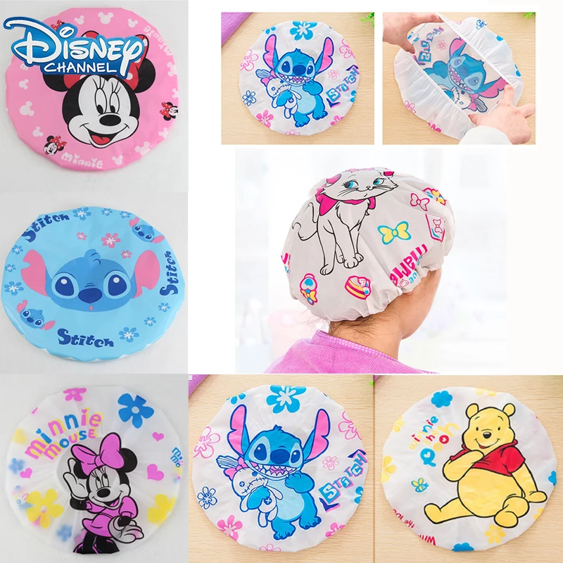 Disney-Stitch-Shower-Cap-Cute-Mickey-Minnie-Mouse-Shower-Cap-Shower-Hat ...