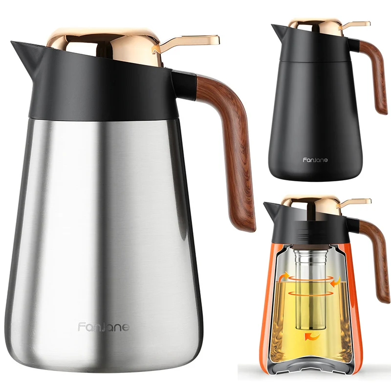 Stainless Steel Thermos | Termo Coffee Maker | Tea Coffee Thermos | Thermos Big Flasks - Vacuum ...