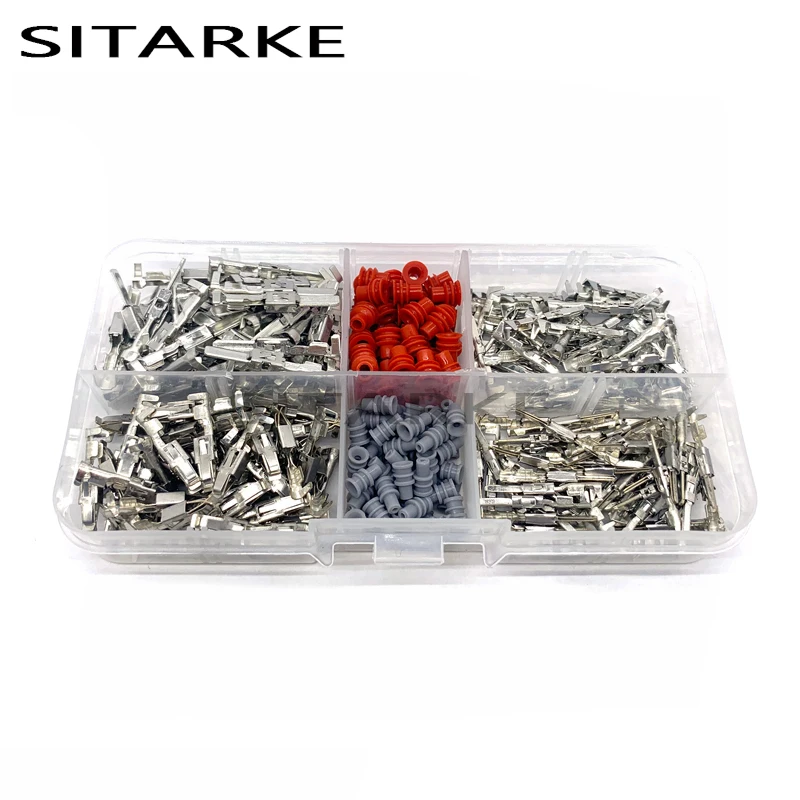 400pcs-Terminal-Box-VW-1-5-3-5-Series-Auto-Electrical-Female-Male-Wire ...