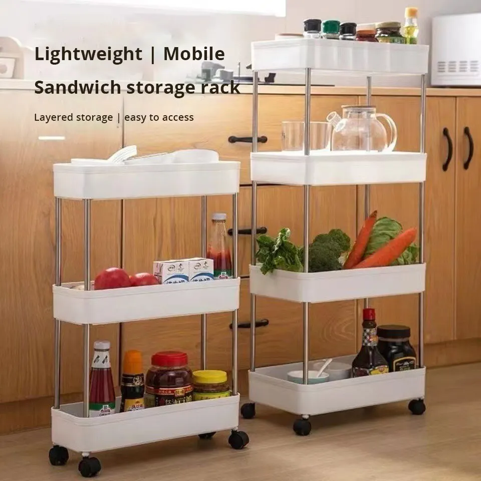 1pc-Countertop-Seam-Storage-Shelf-Floor-To-Floor-Multi-layer-White ...