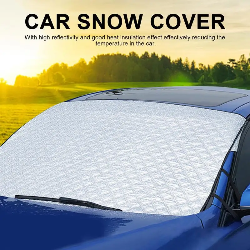 Car-Front-Windshield-Antifreeze-Cover-Snow-blocking-Gear-Sun-proof-Heat ...