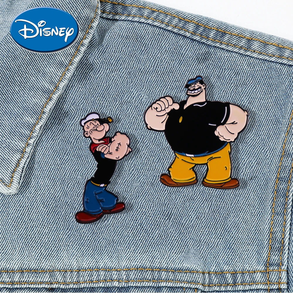 Muscular-Popeyes-Man-Enamel-Pins-Cartoon-Brooch-Clothes-Backpack-Lapel ...