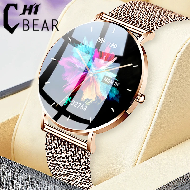 2022new 6.8mm Ultra Thin Smart Watch Women 1.36" Amoled 360*360 Hd Pixe Display Always Show Time ...