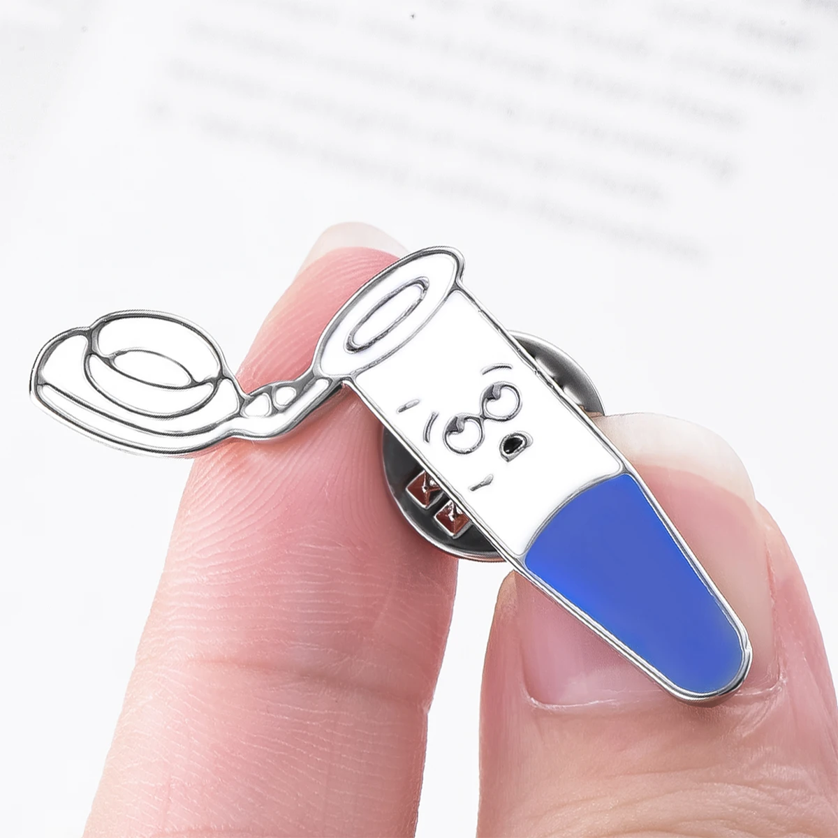 Catuni Cute Science Chemistry Test Tube Pin Brooch Enamel Bag Lapel ...