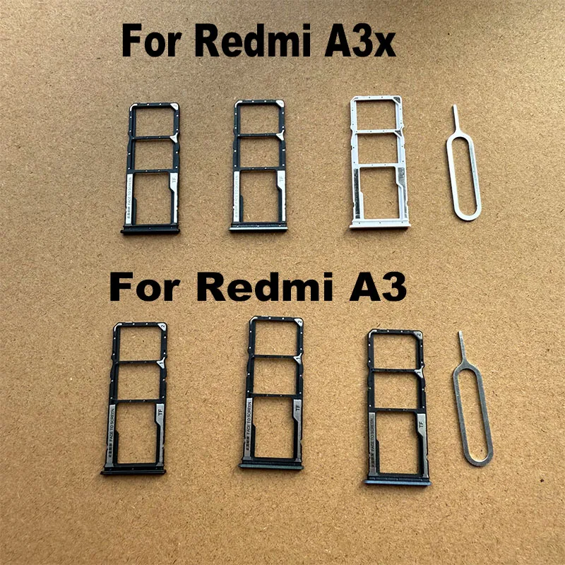 New For Xiaomi Redmi A3 A3x Sim Card Tray Slot Holder Socket Adapter ...