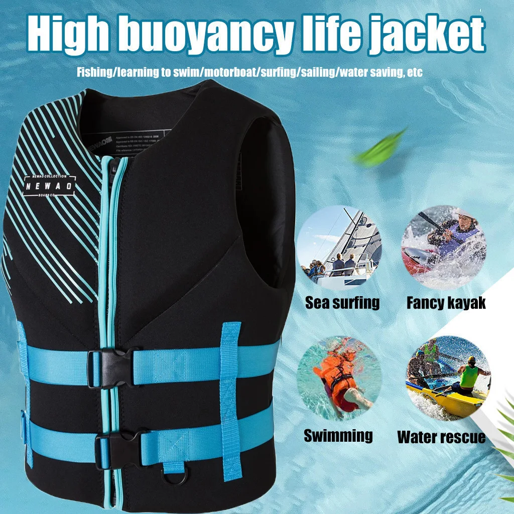 Neoprene-Adult-Life-Jacket-Buoyancy-Vest-Men-and-Women-Water-Sports ...