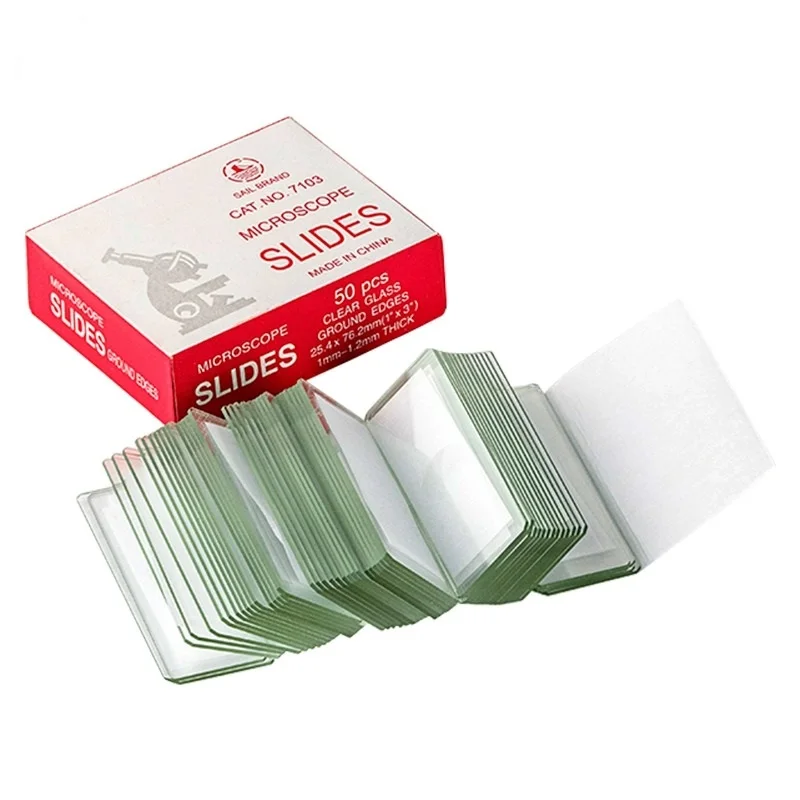 50Pcs-1mm-Thickness-Cavity-Glass-Coverslips-Single-Concave-Microscope ...