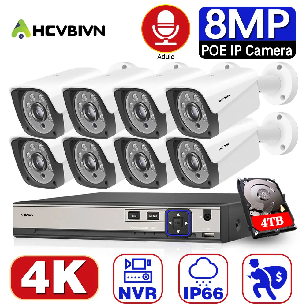 4K-POE-CCTV-Camera-Security-System-Kit-8CH-NVR-Kit-8MP-Video ...