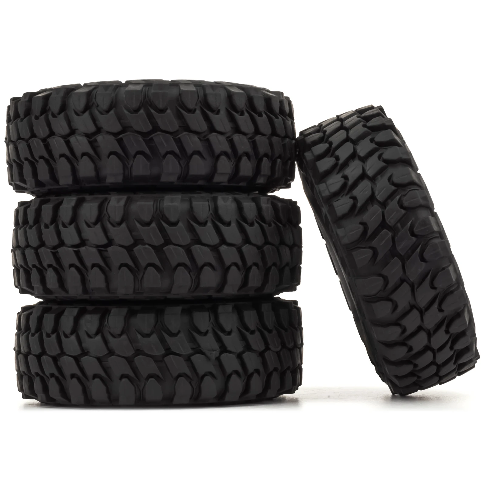 RCXAZ 54mm RC Car Tire 1.0" Soft Rubber Dirt Tire for 1/18 1/24 RC ...